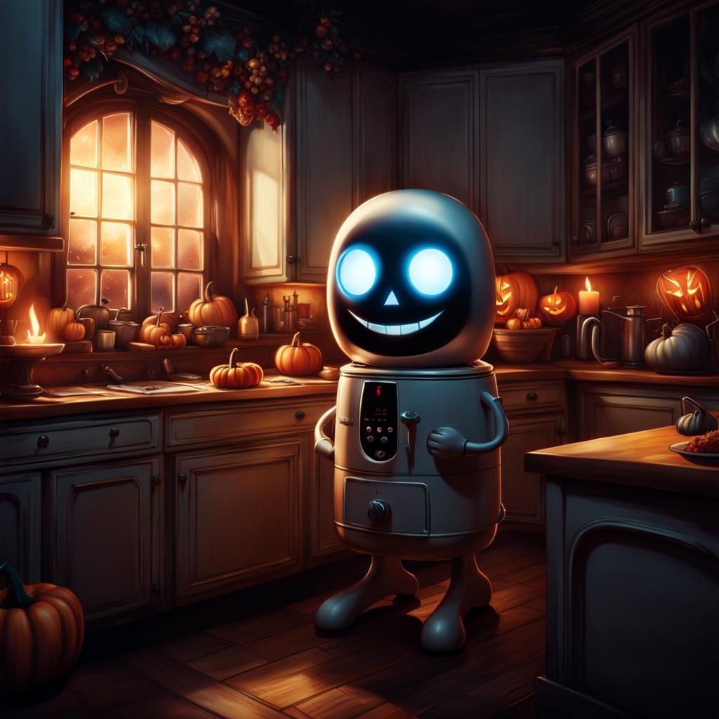 Spooky Kitchen Appliances - AI Generated Artwork - NightCafe Creator
