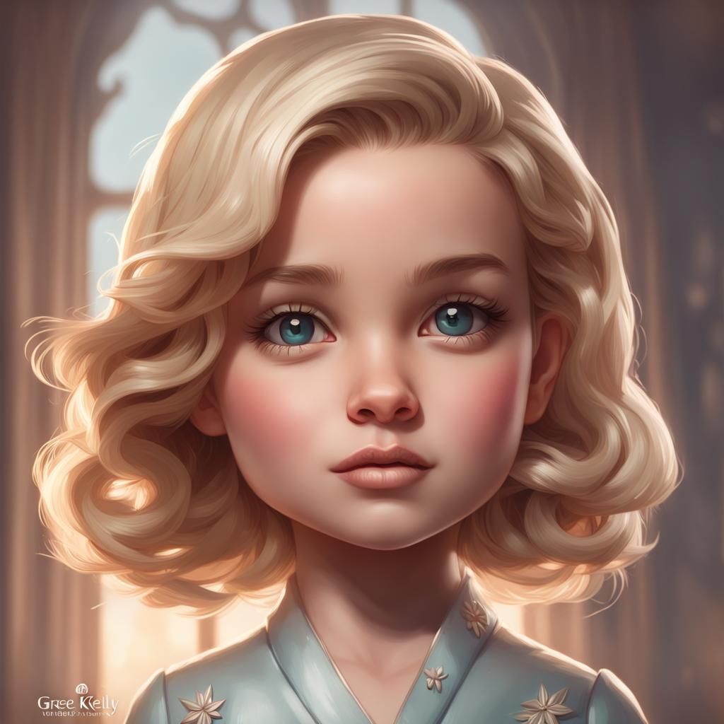Little Grace Kelly - AI Generated Artwork - NightCafe Creator