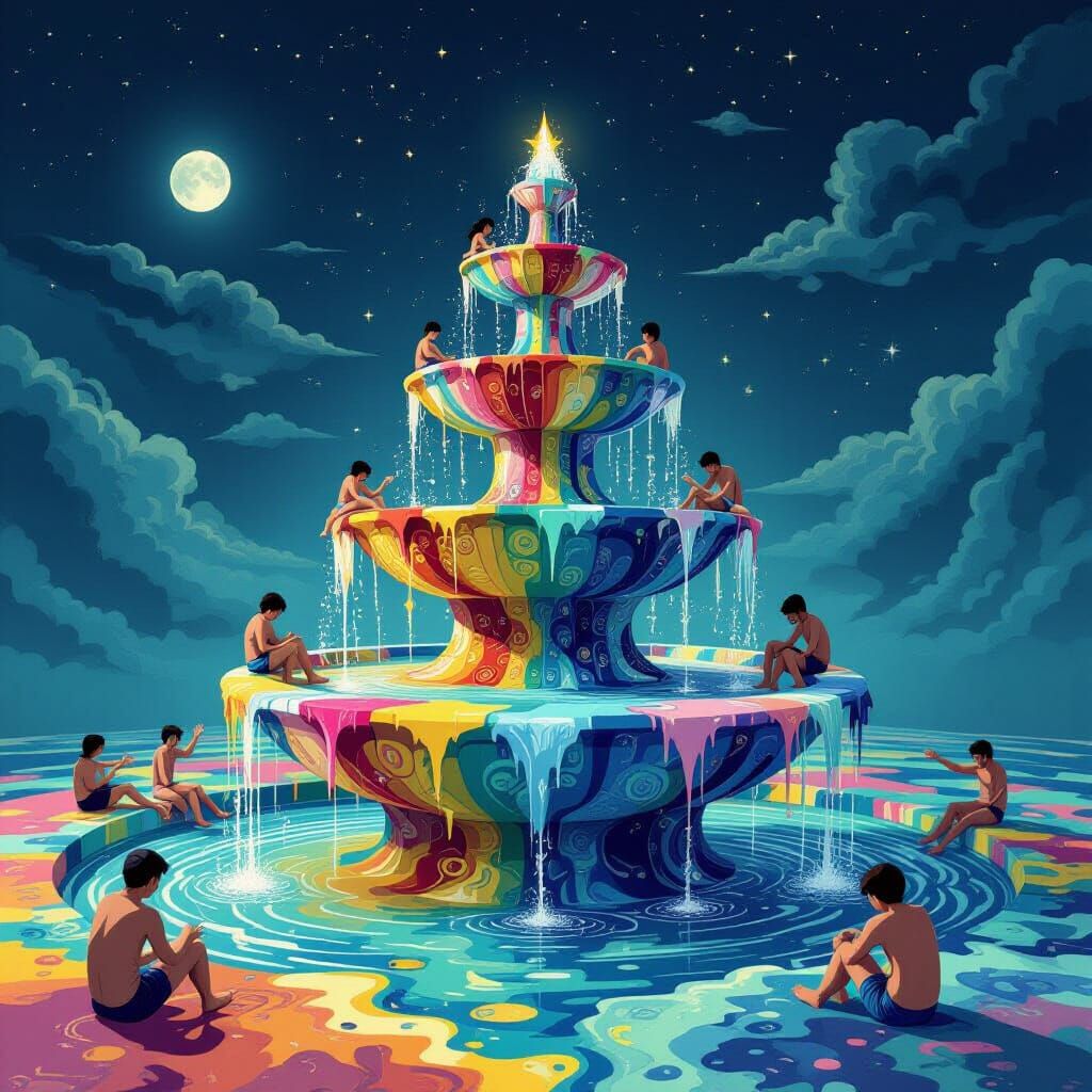 Purgatory - The Vomit Fountain: A Grotesque Vision