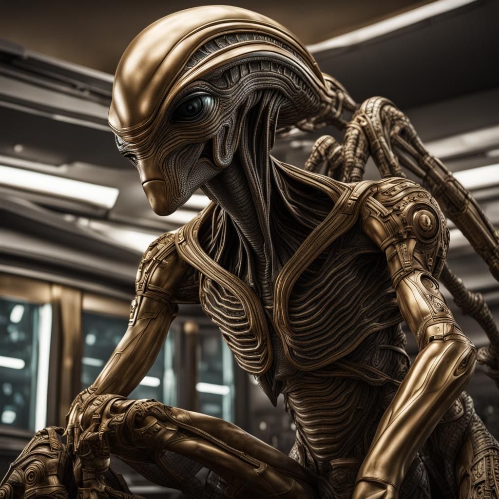 The Academy Awards with aliens, intricate details, beautifully shot, a ...
