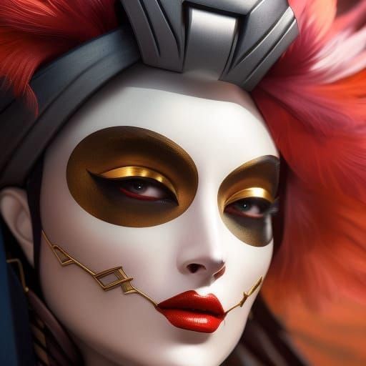 Masked girl - AI Generated Artwork - NightCafe Creator