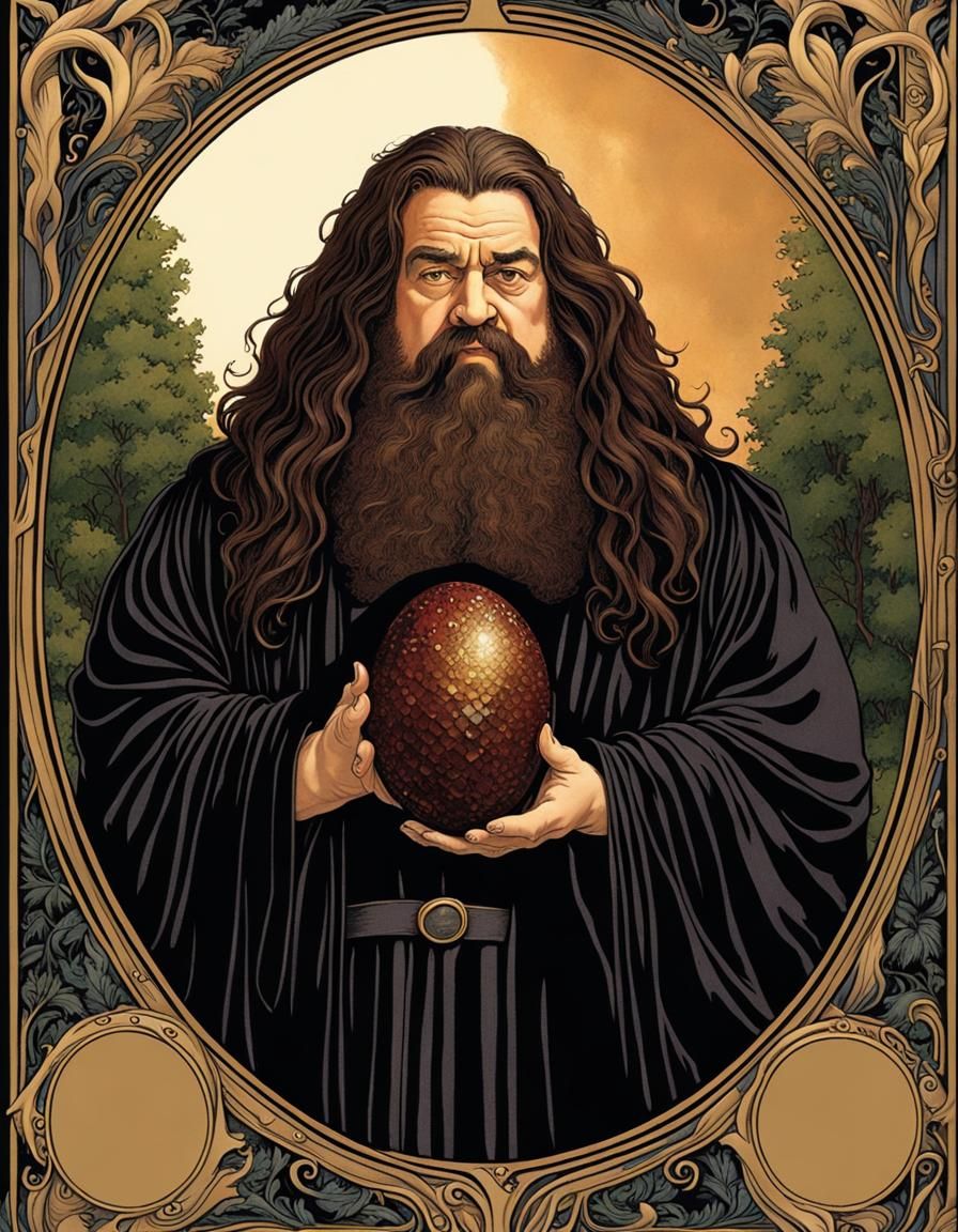 Rubeus Hagrid - Tarot Card Series - AI Generated Artwork - NightCafe ...