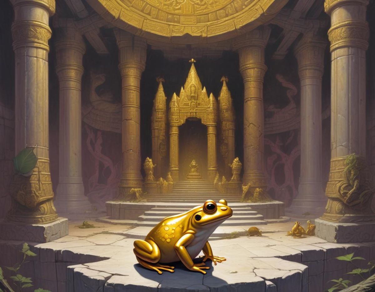 The Temple of the Frog - AI Generated Artwork - NightCafe Creator