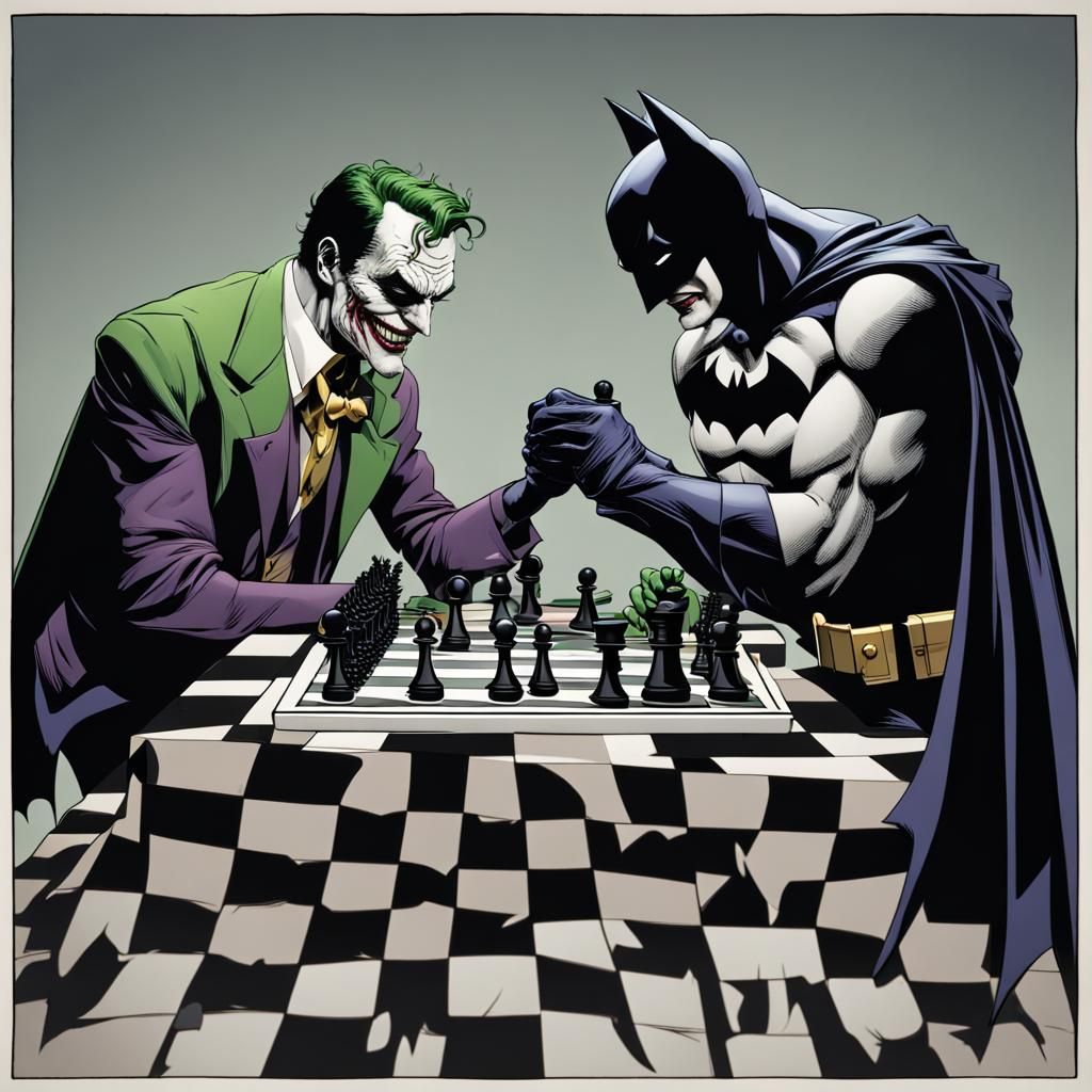 batman playing chess with The Joker - AI Generated Artwork - NightCafe ...