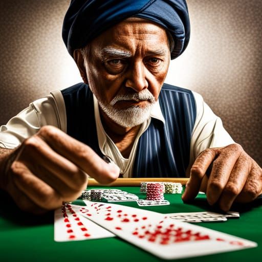 Indian playing rummy - AI Generated Artwork - NightCafe Creator