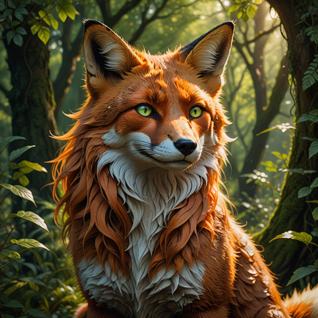 Cuteness overloaded 😍 - Stunning Hyperrealistic Portrait of...