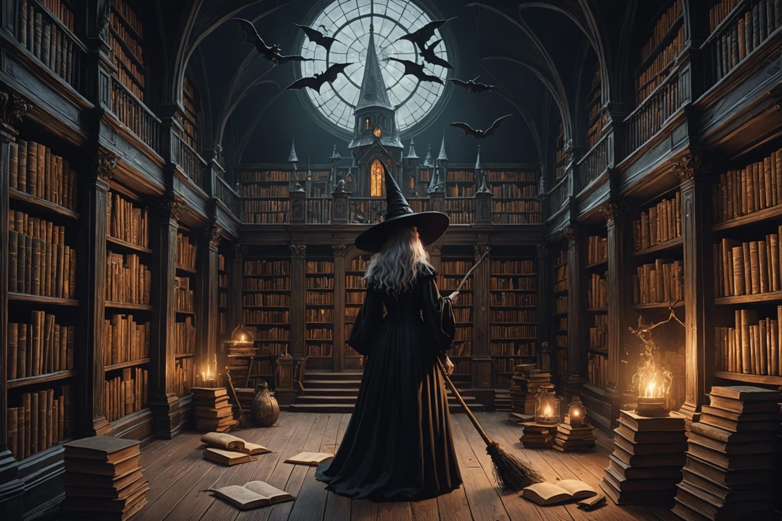 Spell Library - AI Generated Artwork - NightCafe Creator