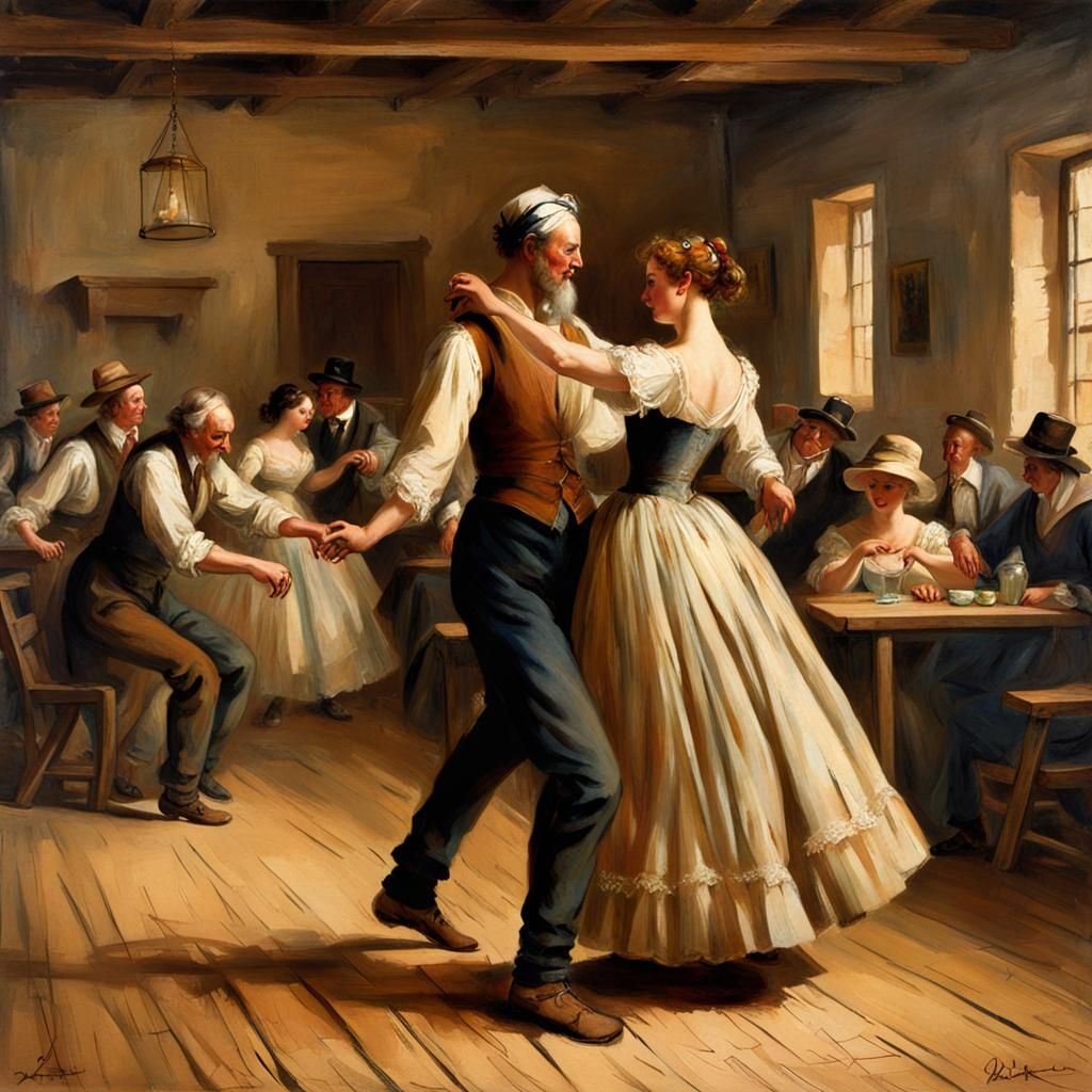 A rustic dance - AI Generated Artwork - NightCafe Creator
