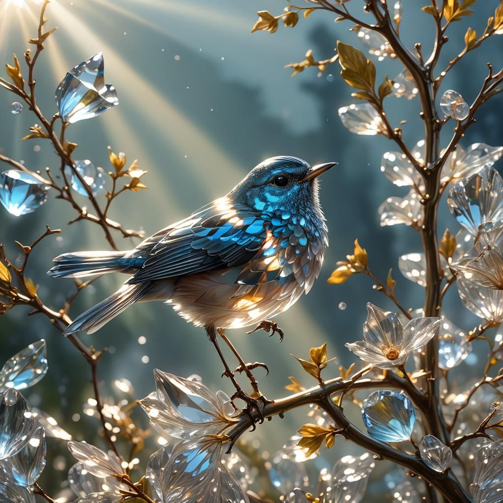 Bird Sparkle 3 - AI Generated Artwork - NightCafe Creator