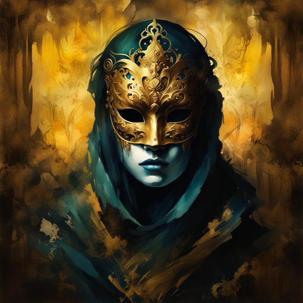 mysterious masked figure