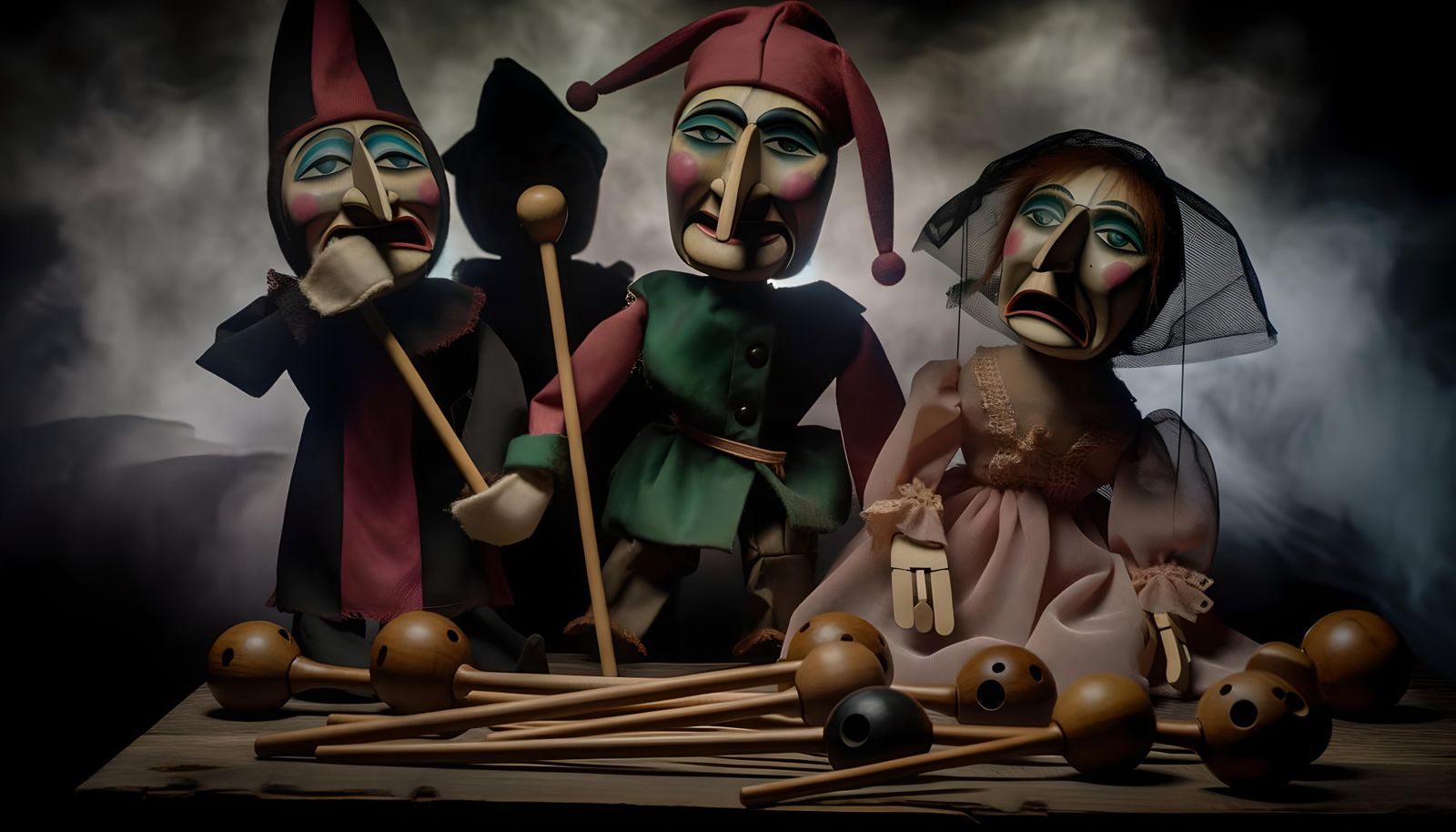Puppets - AI Generated Artwork - NightCafe Creator