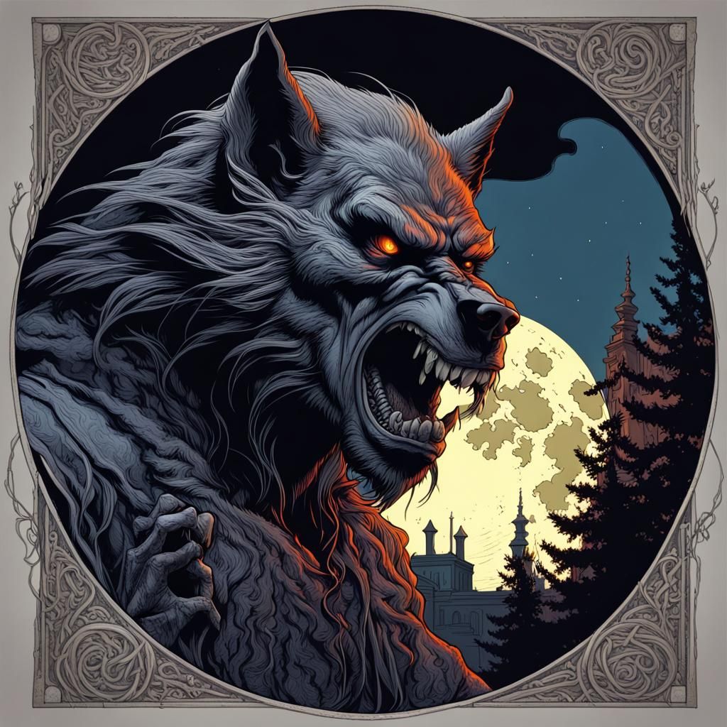 Portrait of a werewolf - AI Generated Artwork - NightCafe Creator