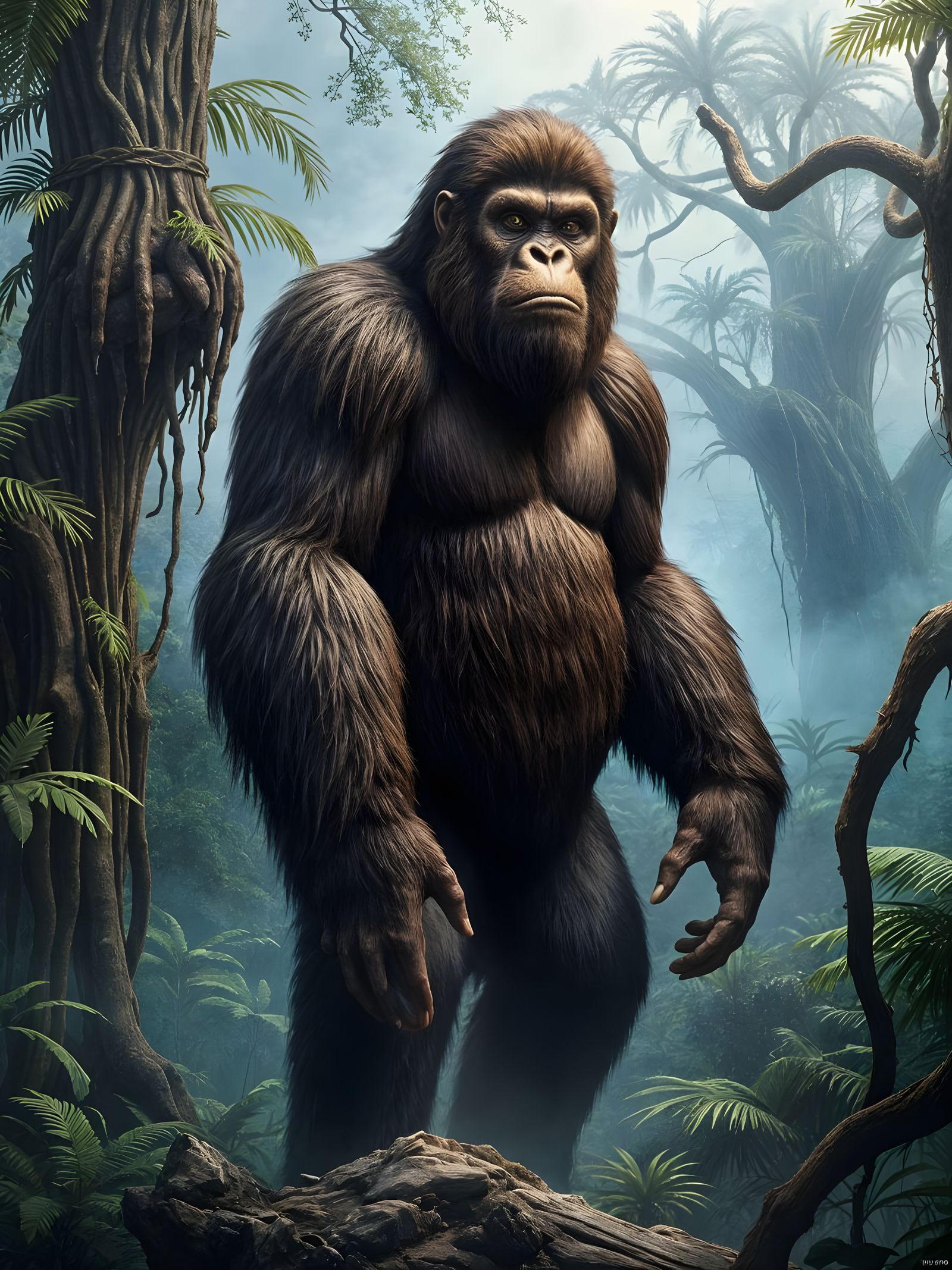 2 Million Year Old Extinct Gigantopithecus, Ancestor of the Sasquatch