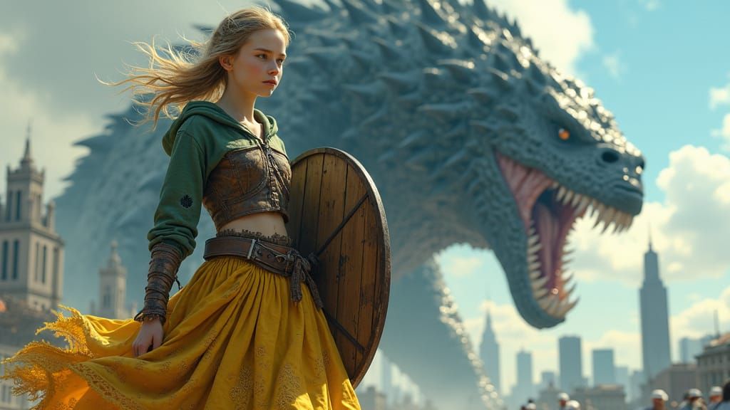 Upraised saw this - Defiant Warrior in a Dystopian Apocalyps...