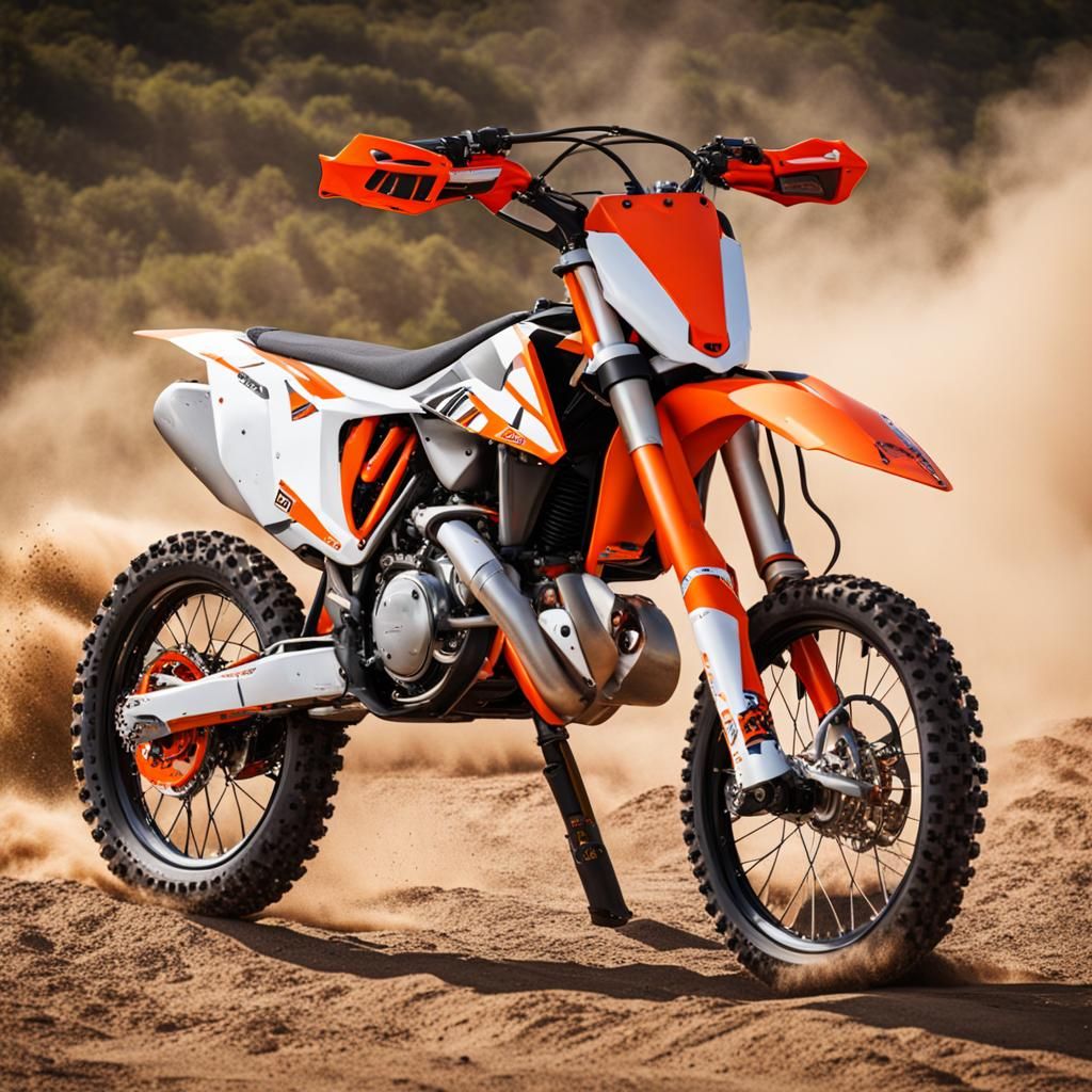 dirt bike ktm - AI Generated Artwork - NightCafe Creator