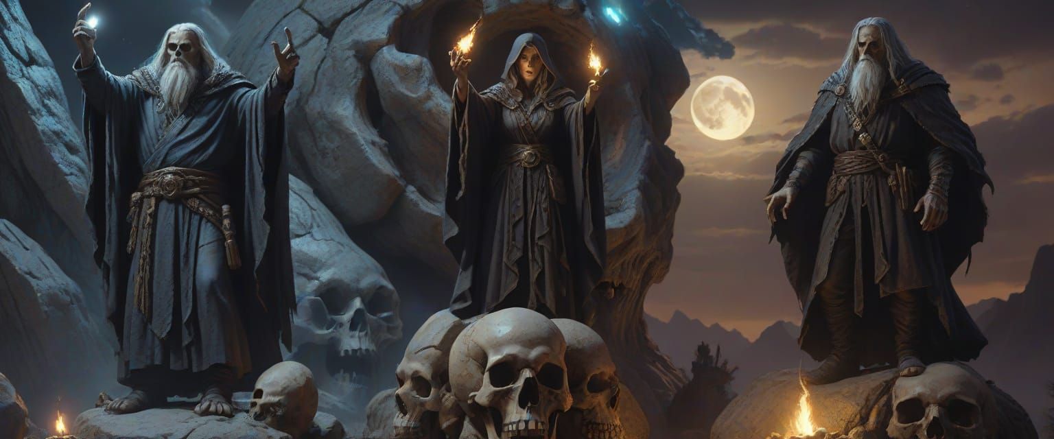 The Ritual Begins - Evil Sorcerers Cast Dark Spells Under Ce...