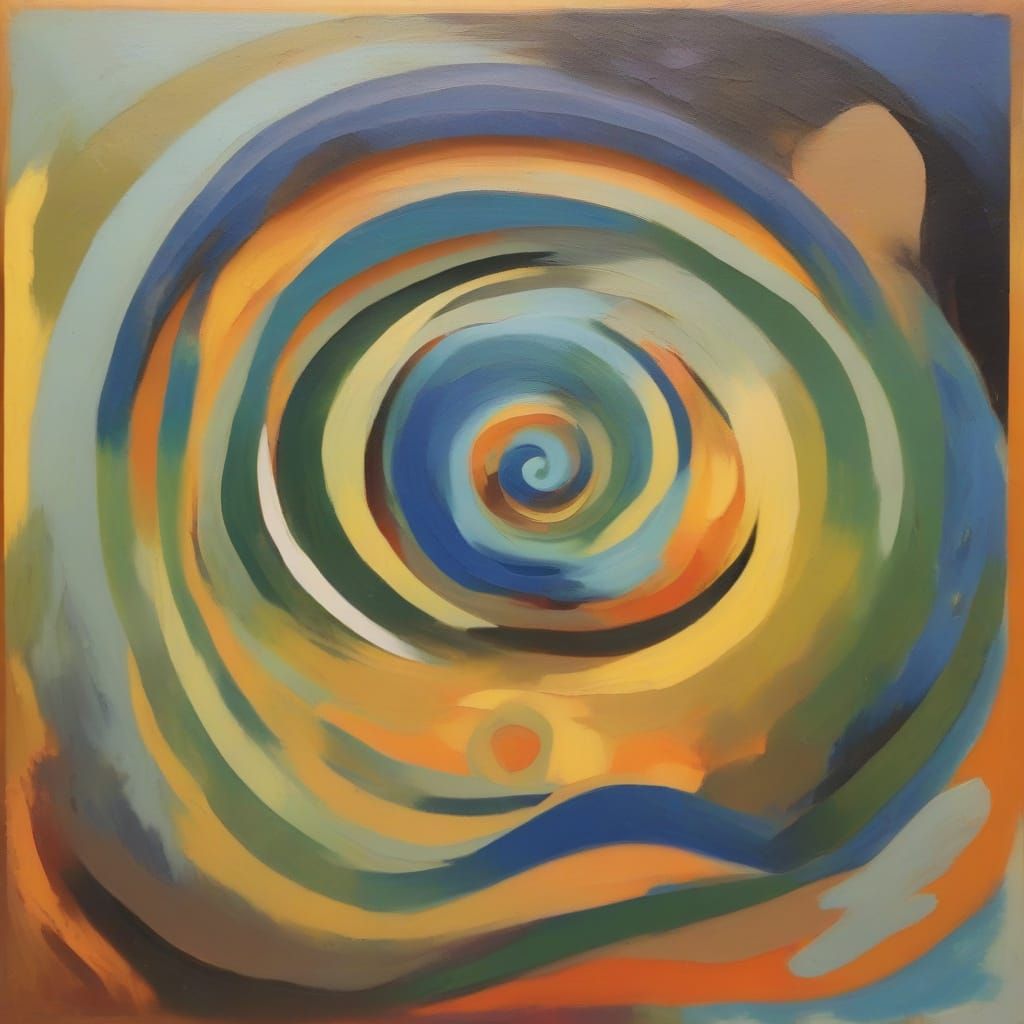 Endless Descent into Vibrant Abstraction - AI Art