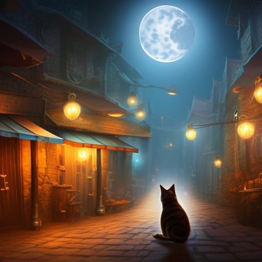 Cat Cafe - AI Generated Artwork - NightCafe Creator