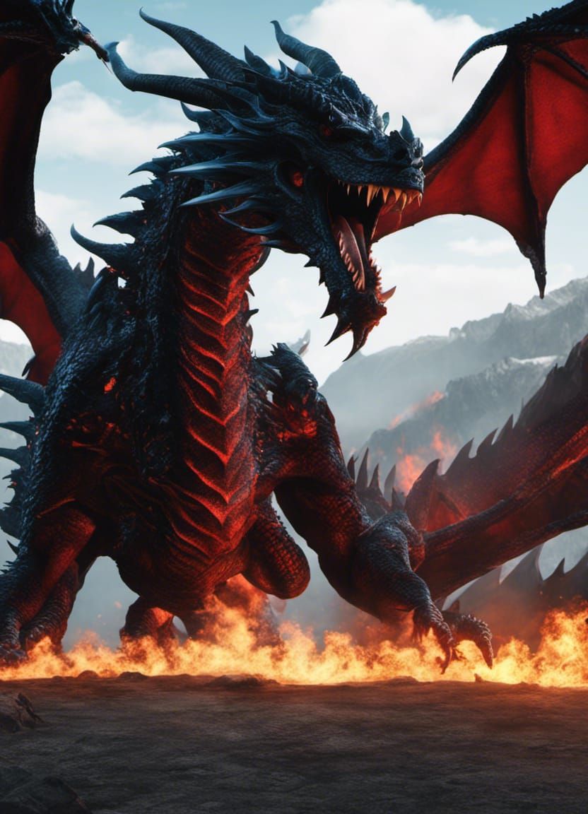 💀🔥The Devils Dragon🔥💀 - AI Generated Artwork - NightCafe Creator