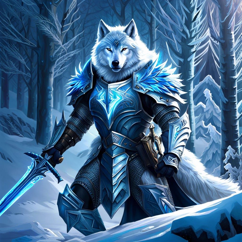 Wolf knight - AI Generated Artwork - NightCafe Creator