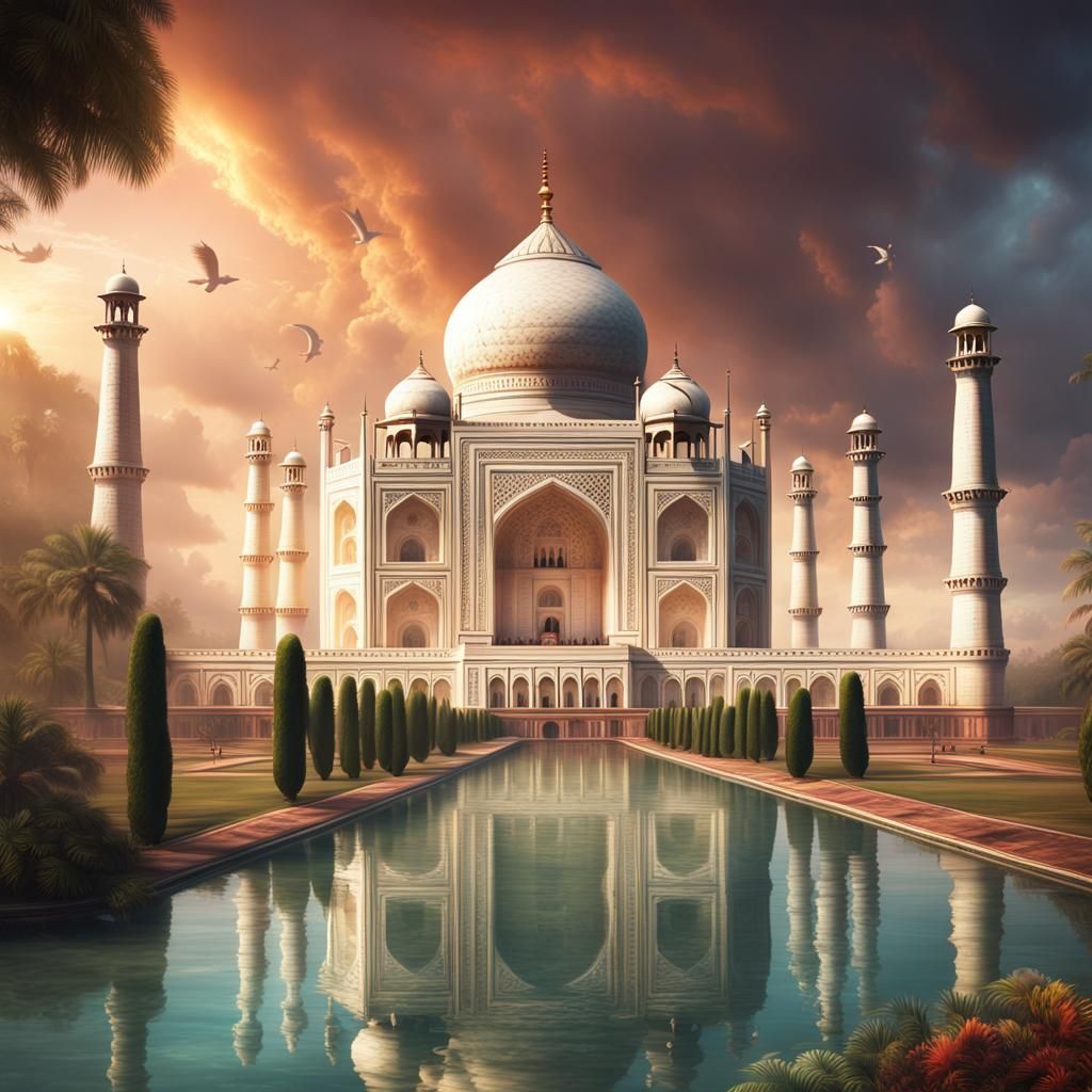 Taj Mahal - AI Generated Artwork - NightCafe Creator