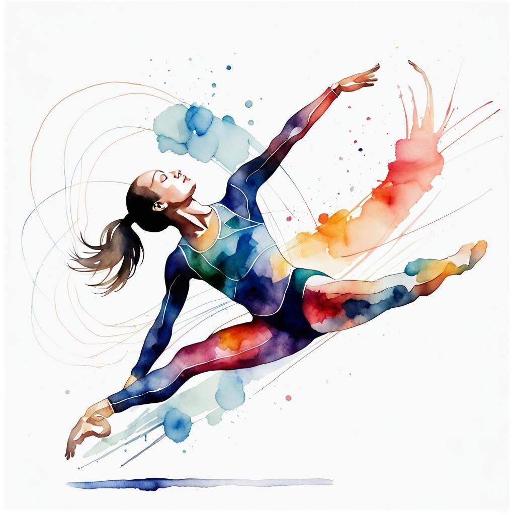 Female gymnast - AI Generated Artwork - NightCafe Creator
