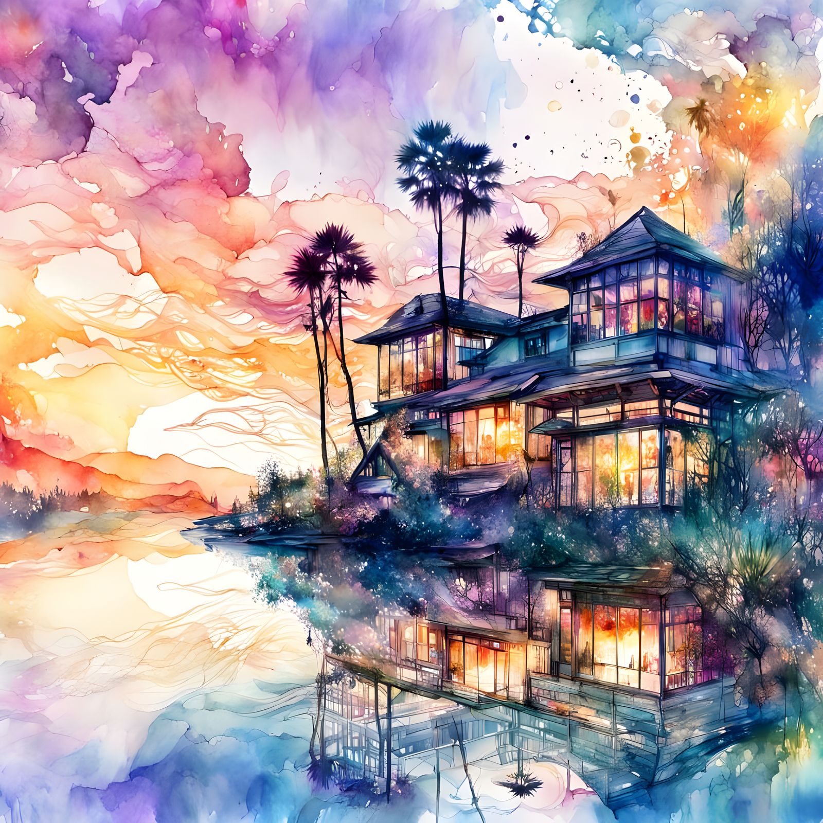 Summerscape- Daily challenge #833 - NightCafe