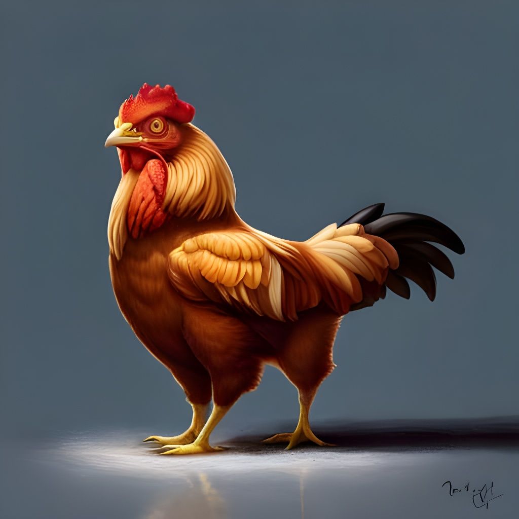 Magnificent 3-Legged Rooster - AI Generated Artwork - NightCafe Creator