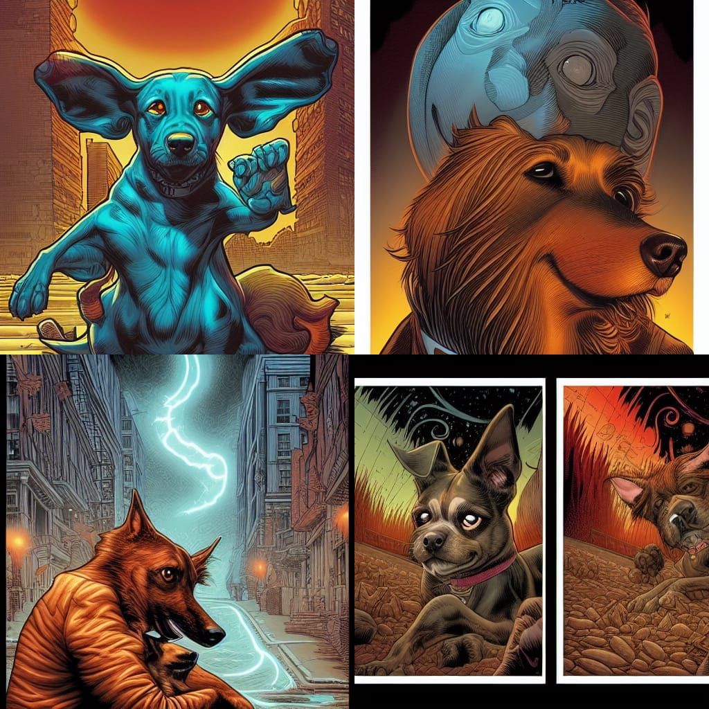 Mutant Dogs - AI Generated Artwork - NightCafe Creator
