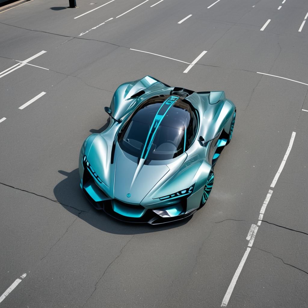 futuristic hyper car from the year 4050, - AI Generated Artwork ...