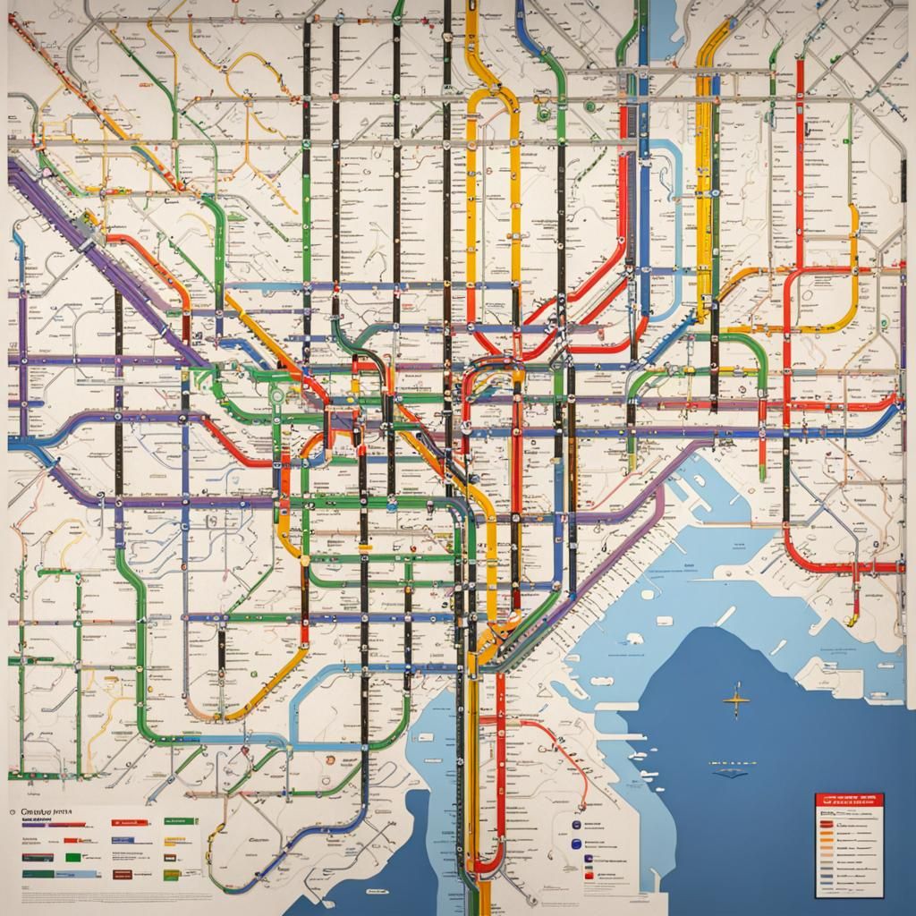 A Map of the World Subway. - AI Generated Artwork - NightCafe Creator