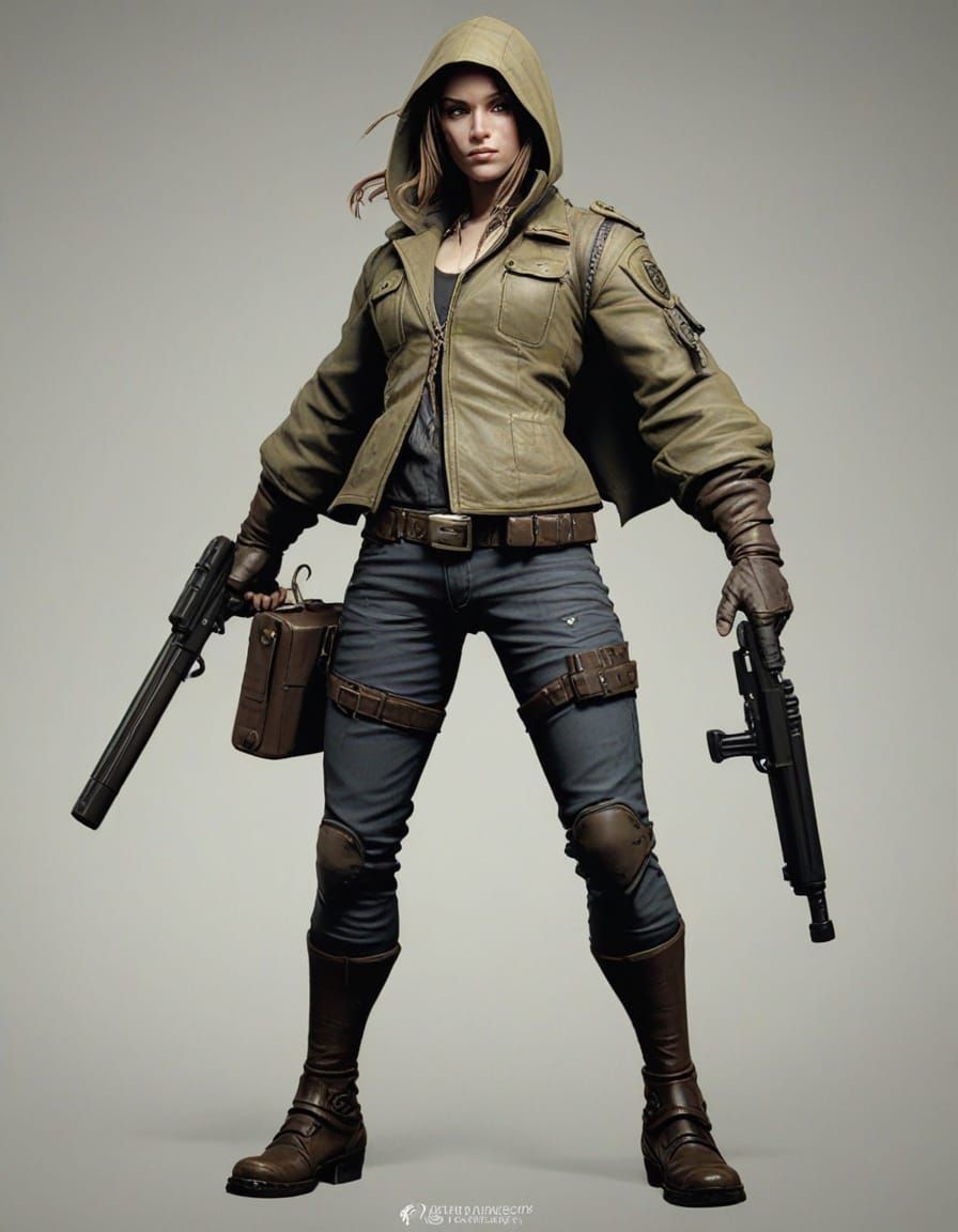 In the style of Ashley Wood - Dark Cyberpunk Cityscape in th...