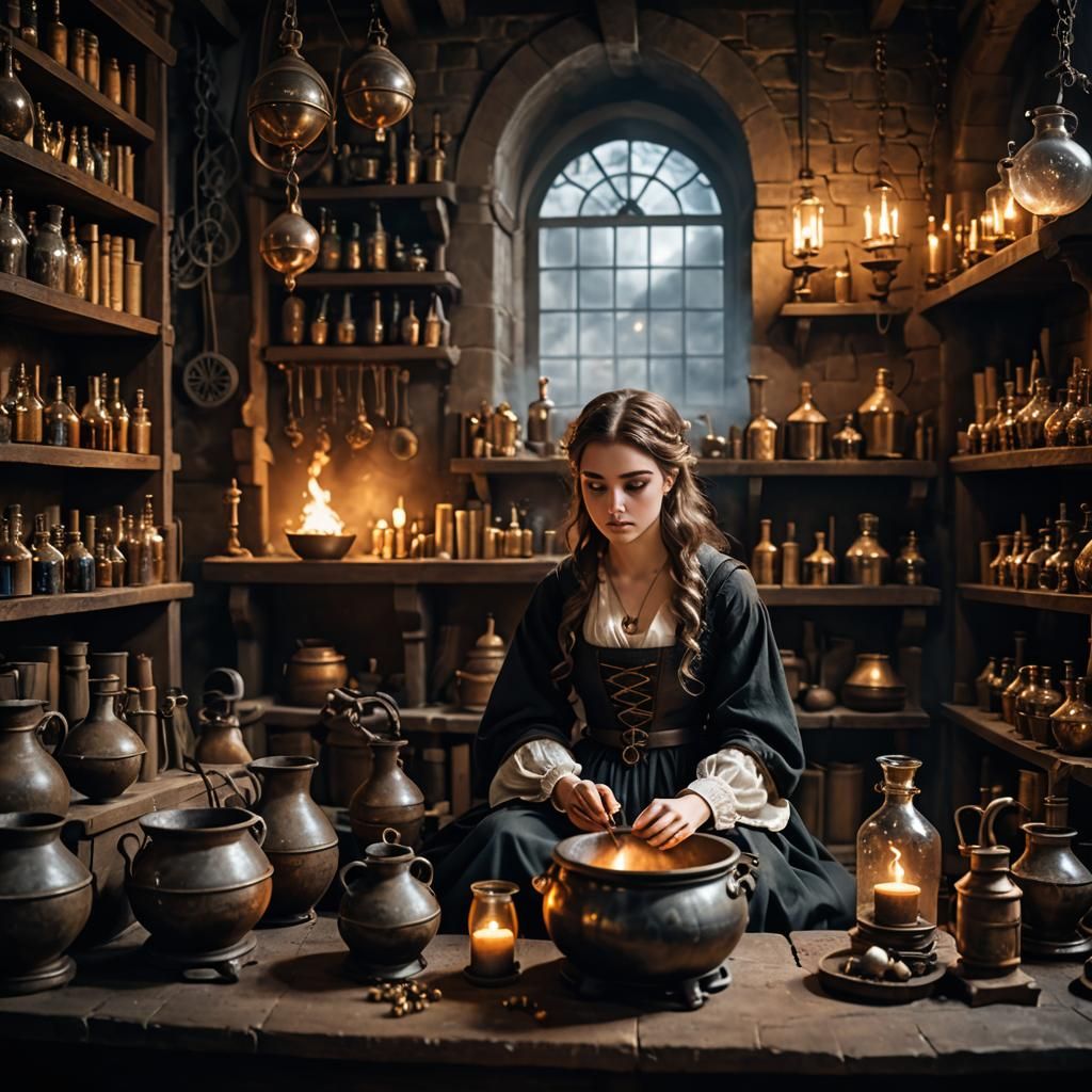 Medieval Alchemist. - AI Generated Artwork - NightCafe Creator