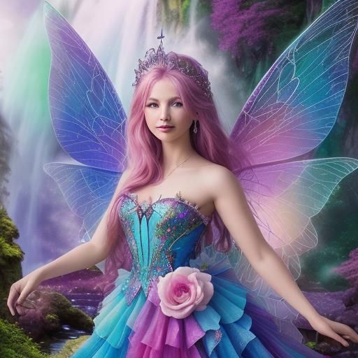 Amazingly Stunningly Beautiful colorful fancy fantasy fairy with ...