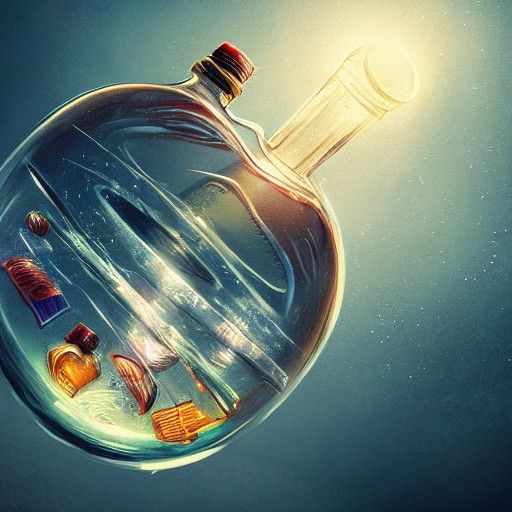 A multiverse of parallel universes in a bottle - AI Generated Artwork - NightCafe Creator