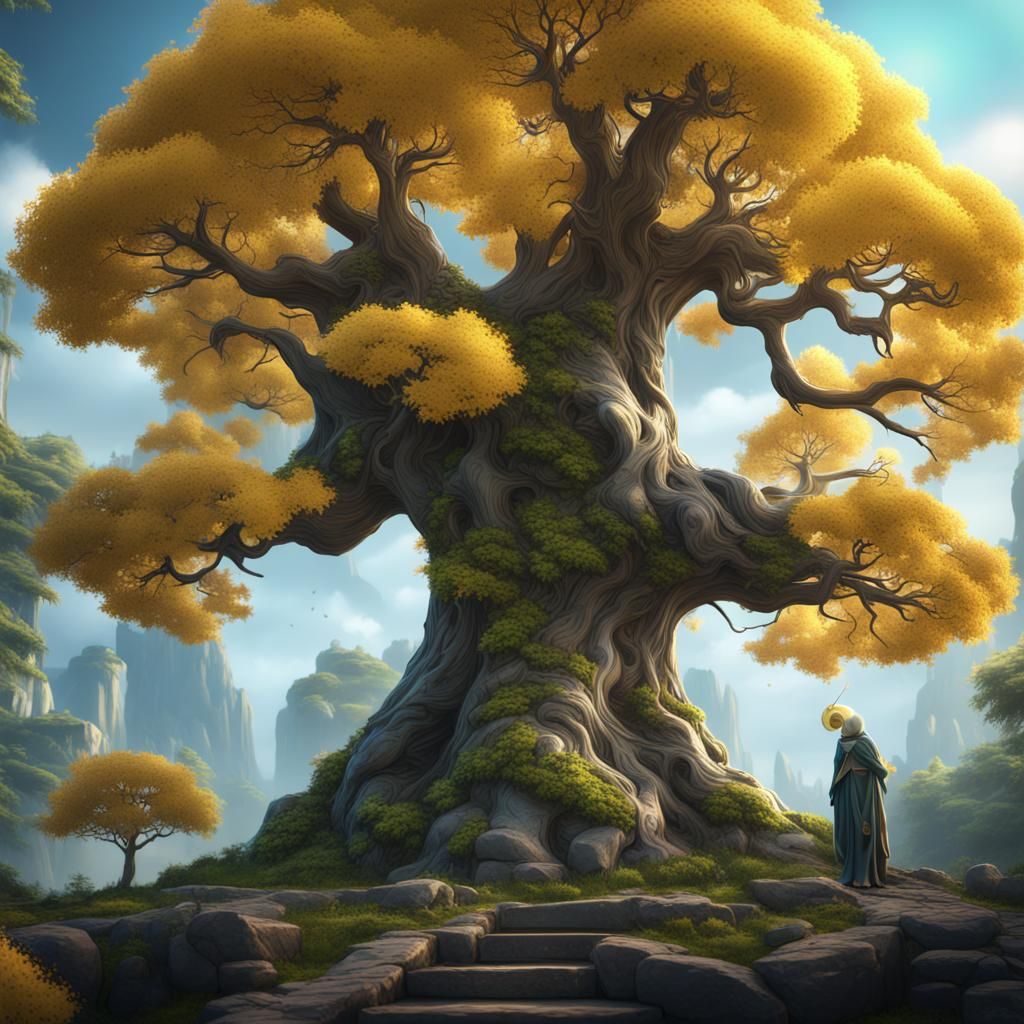 Sacred tree - AI Generated Artwork - NightCafe Creator