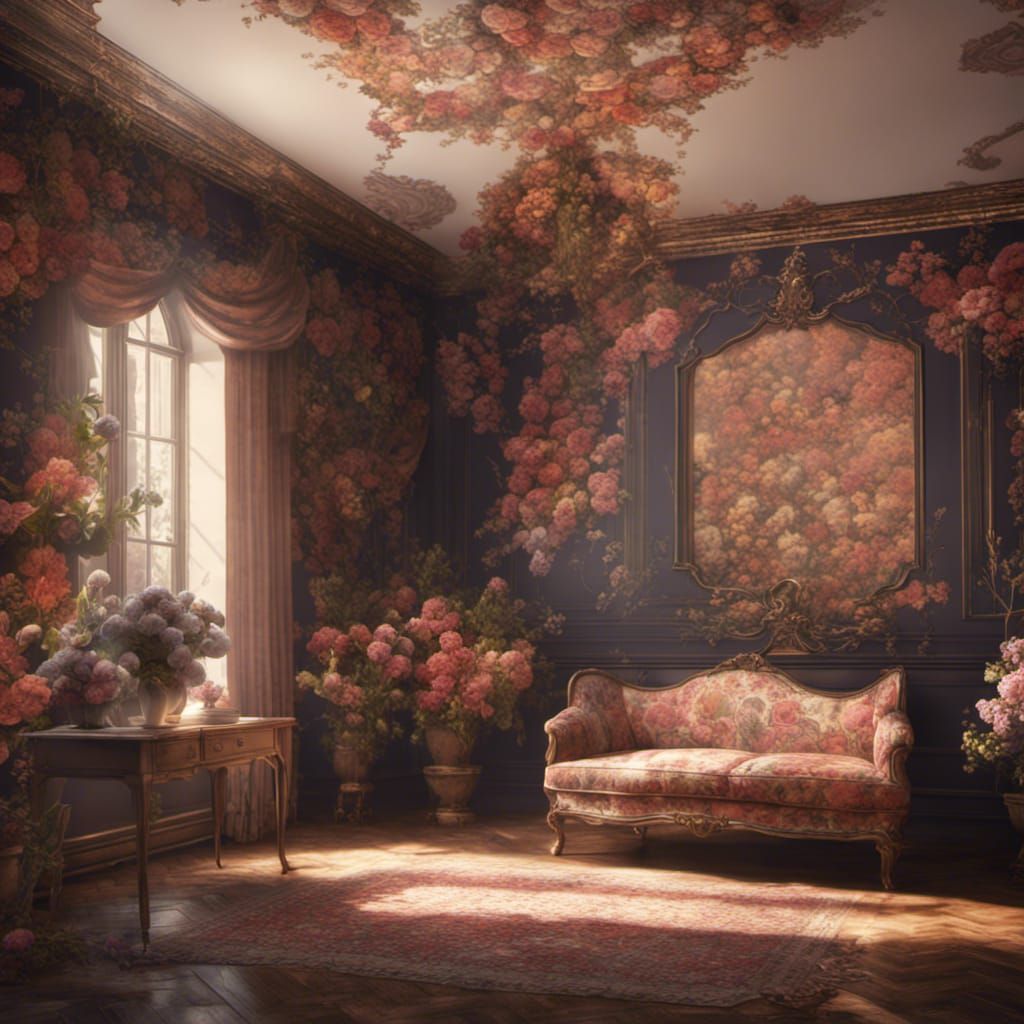 Flower room - AI Generated Artwork - NightCafe Creator
