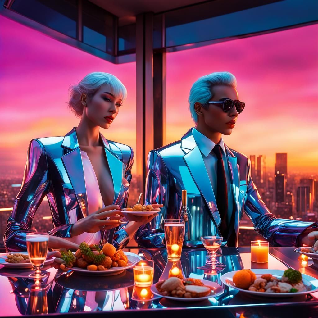 Vibrant Synthwave Sunset on a Miami Vice-Inspired ... - AI Art