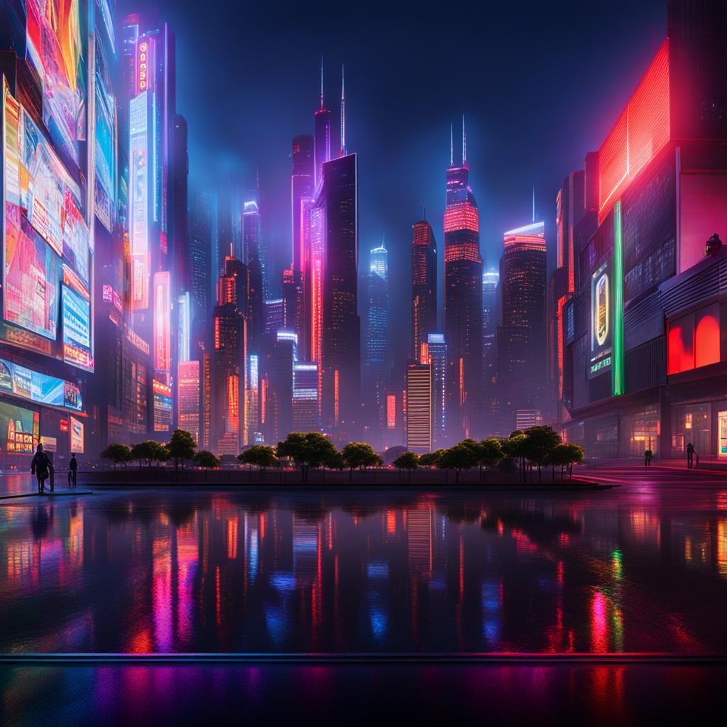 What you'd expect from a Shadowrun landscape - AI Generated Artwork ...