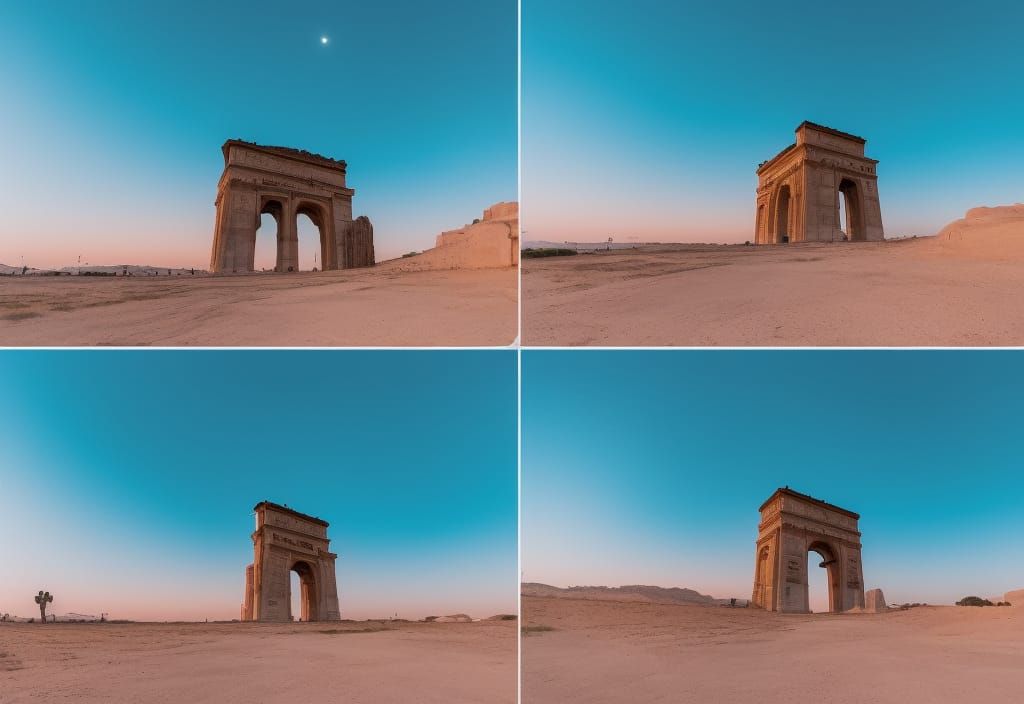 4 gates of the city of Mars - AI Generated Artwork - NightCafe Creator