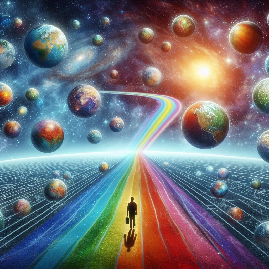 A person seeing your past lives. A universe of background. A vivid ...