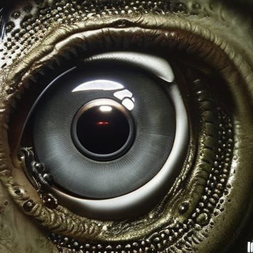 Disturbing Close-Up: Larvae on Dead Eye, Surgical ... - AI Art