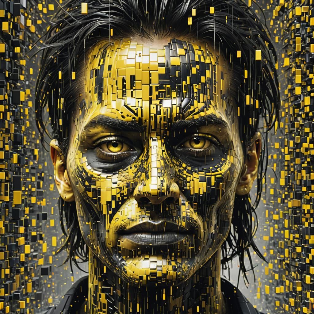 Glitching Pixel Art in Ultra Realistic Style - AI Art