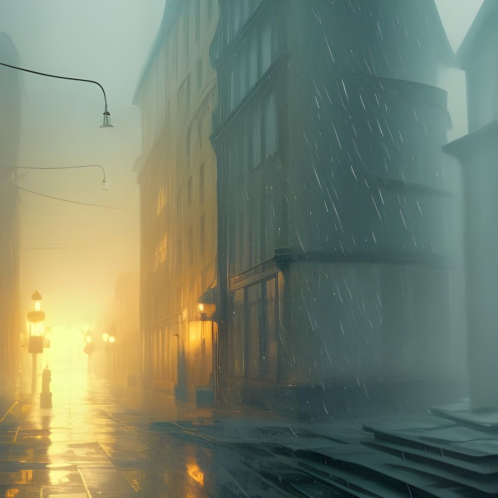 A rainy, cold, spring day in norway - AI Generated Artwork - NightCafe ...