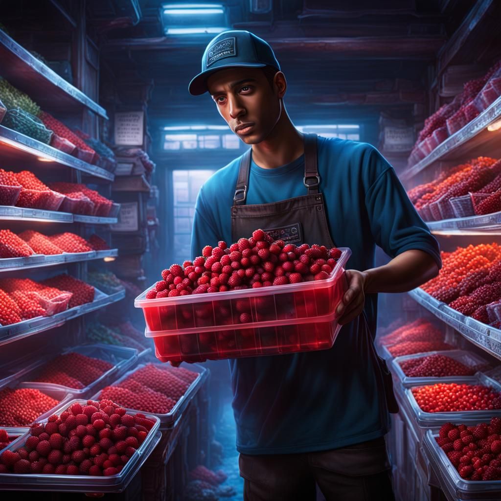 We’ve Got Raspberries!!! - AI Generated Artwork - NightCafe Creator