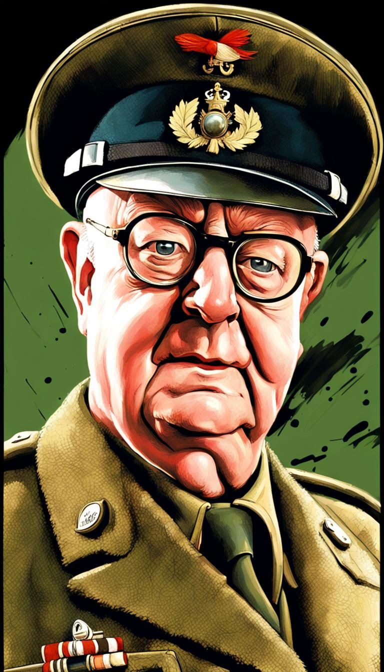 Captain Mainwaring Reimagined - AI Generated Artwork - NightCafe Creator