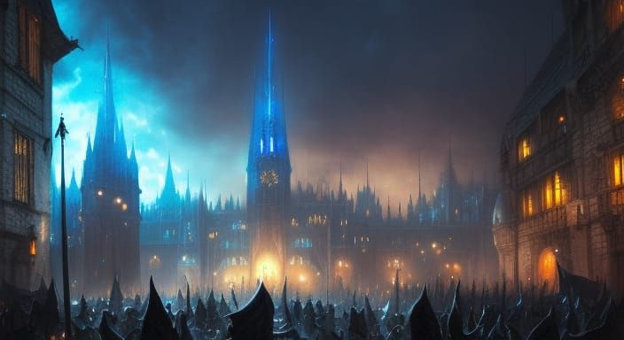 The Arcane City #13 - AI Generated Artwork - NightCafe Creator