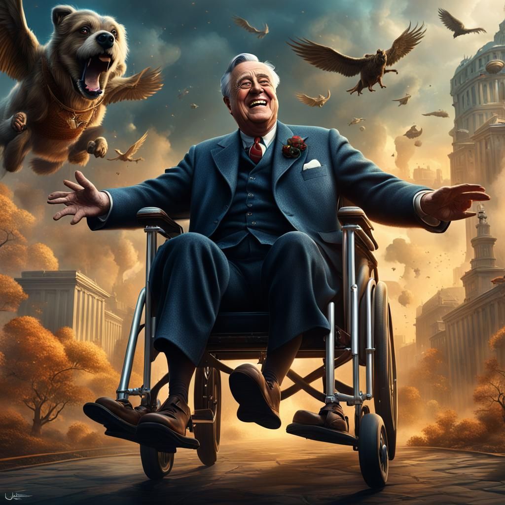 FDR on LSD - AI Generated Artwork - NightCafe Creator