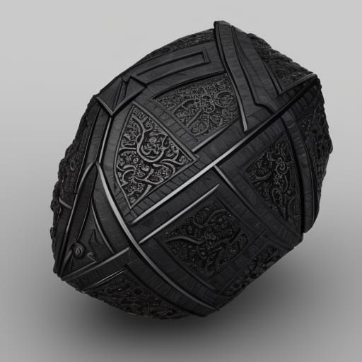 Black faceted artifact used in a DnD quest - AI Generated Artwork ...