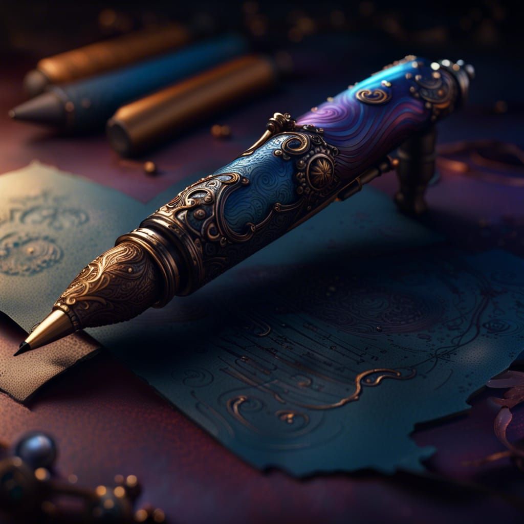 Concept art of a pen that can write for you - AI Generated Artwork ...